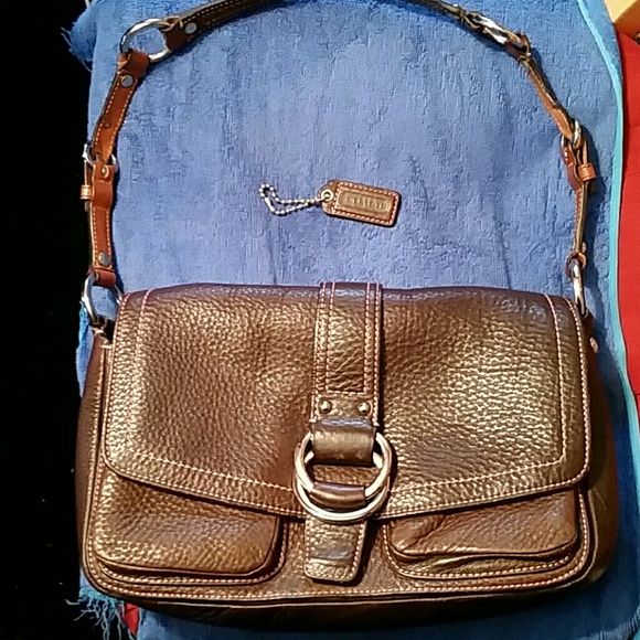 Coach | Bags | Authentic Coach Pebble Brown Leather | Poshmark